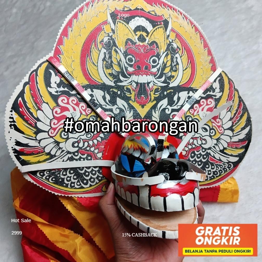 Jual Barongan Anak Kecil Spons Ukuran Tanggung Motif Bali Warna Merah ...