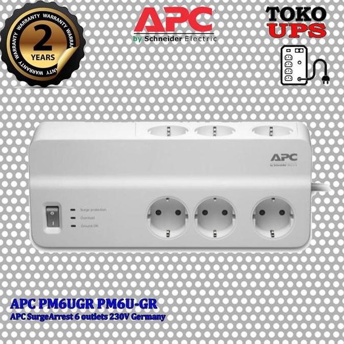Jual APC SURGE PROTECTOR APC PM6-GR APC SURGEARREST 6 OUTLETS 230V ...