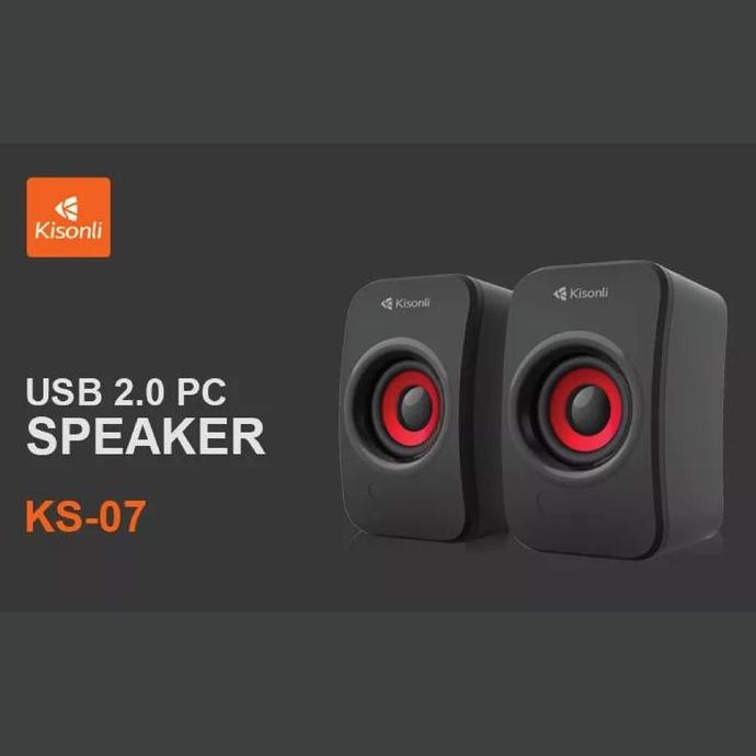 Jual KISONLI Speker Gaming Speaker Laptop Pc / Komputer KS07 Dual Bass With Volume Control JS ...