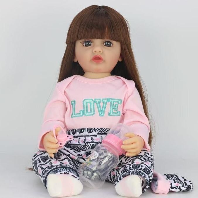 Jual Boneka Reborn Baby Dolls Girl Real Life Newborn Baby Dolls ...