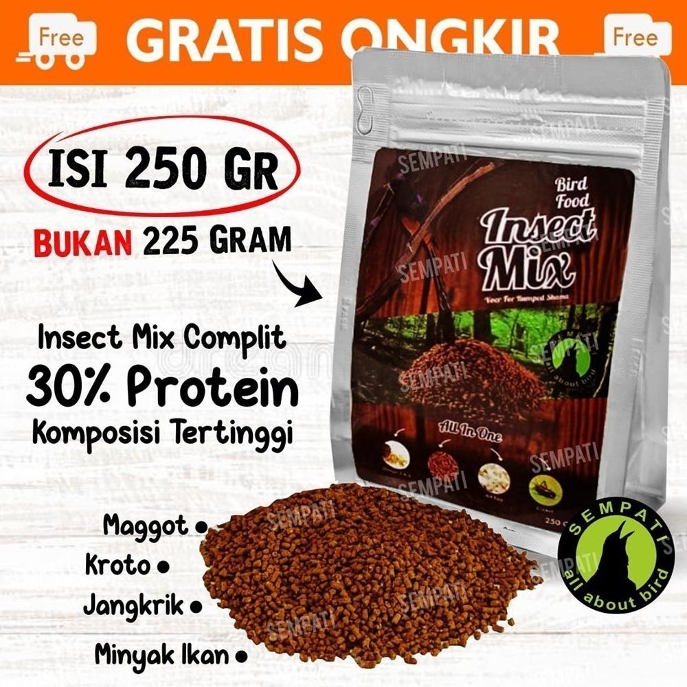 Jual Sempati Insect Mix Bird Food SEMPATI 250 Gr Pakan Pur Voer Burung ...