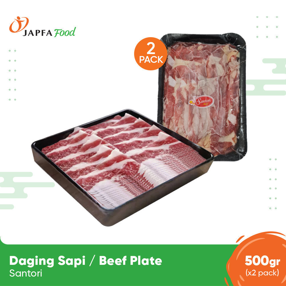 Jual Santori Daging Sapi / Slice Beef Shabu / Beef Plate 500 gr - Isi 2 ...