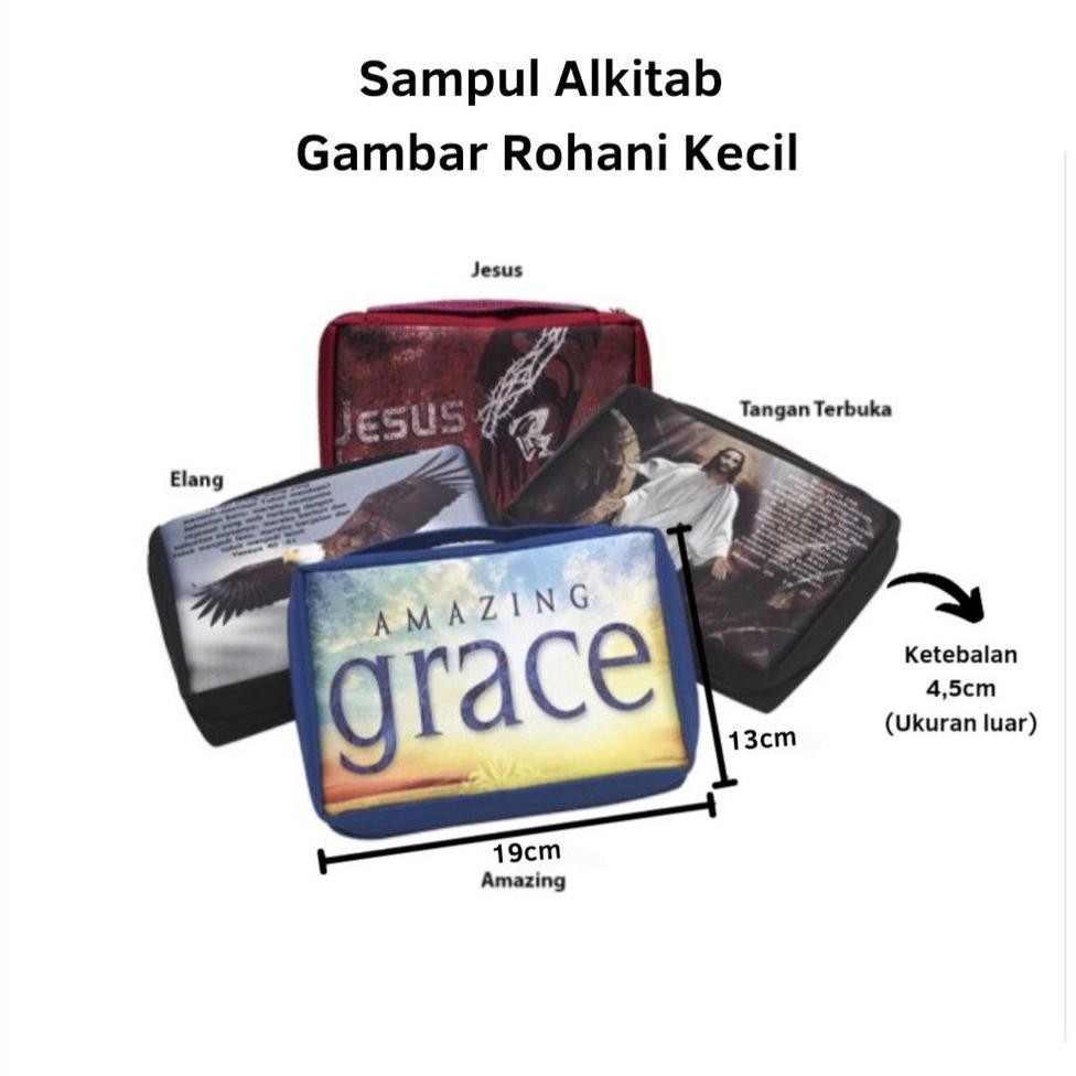 Jual Sampul Alkitab Gambar Rohani Kecil - Sampul Buku Alkitab - Tas ...