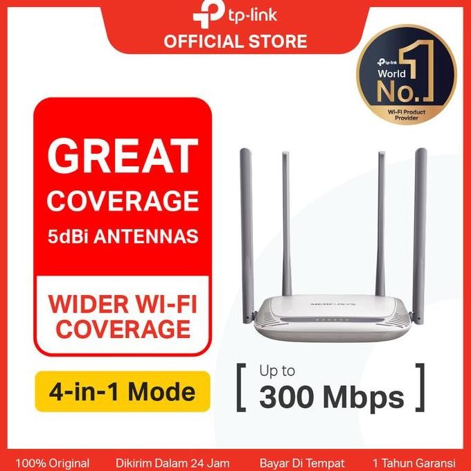 Jual Mercusys Mw325R 300Mbps Enhanced Wireless N Wi-Fi Router Tplink ...