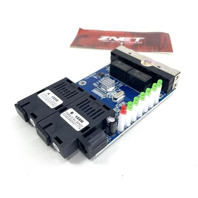 Jual Pcb Poe 2 Fo 4 Lan Media Converter Poe Board Only 4 Fo 2Lan New ...