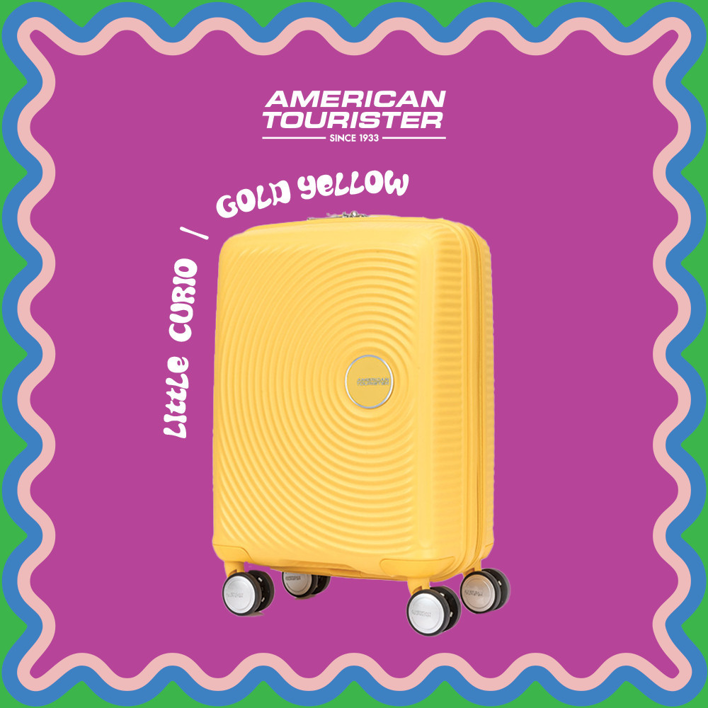 Jual American Tourister Koper Hardcase Little Curio 17 AM - Gold Yellow ...