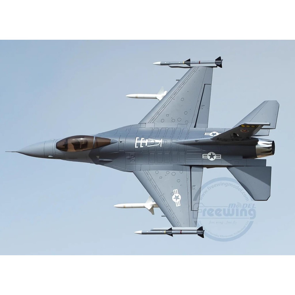 Jual Rc Plane Edf Jet New Freewing Flightline F16 70Mm V2 Air Grey ...