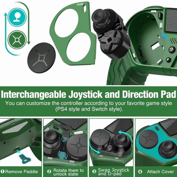 Jual Stick Stik Wireles Controller Gamepad For Ps4/Ios/Android/Pc-Q300 ...