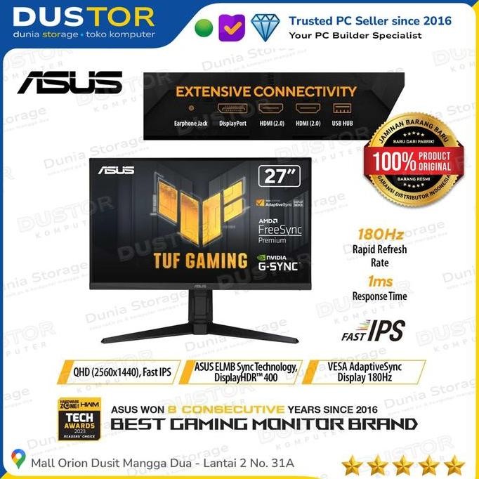 Jual ASUS TUF Gaming VG249QL3A Gaming Monitor 24" Full HD 1080P, 180Hz ...
