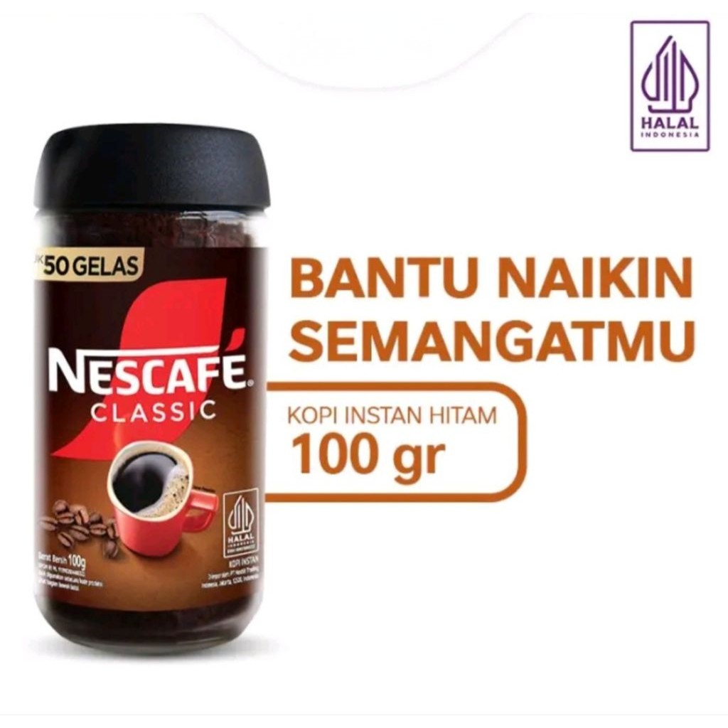 Jual Kopi instan Nescafe Classic Jar 100 gr botol | Shopee Indonesia