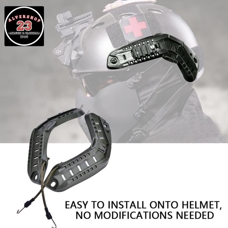 Jual Ed-76 Rail Helm Helmet Tactical Mount Rail Ach-Arc Side Rail ...