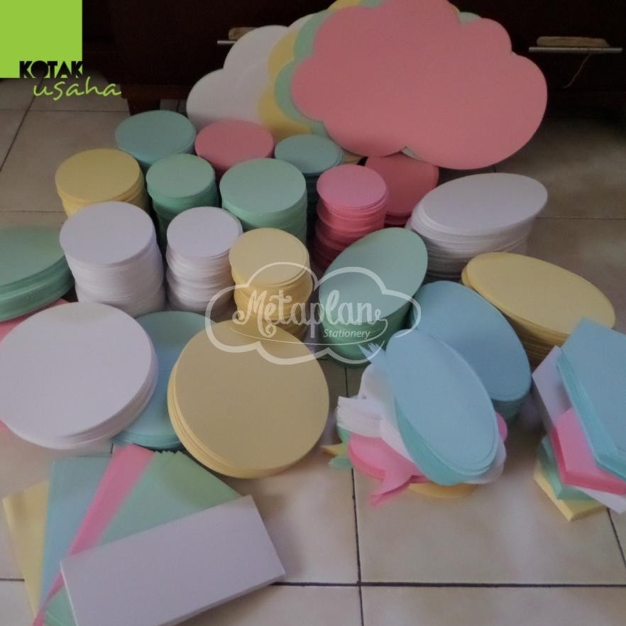 Jual Kartu Metaplan Bentuk Bulat 12 cm (250 lembar 5 warna) RB07 ...