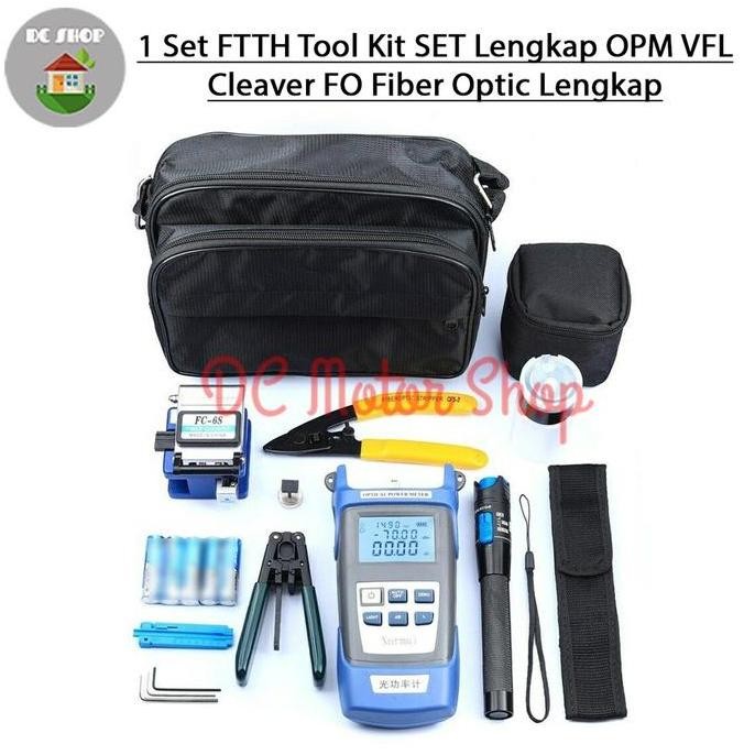 Jual 1 Set Ftth Tool Kit Set Lengkap Opm Vfl Cleaver Fo Fiber Optic ...