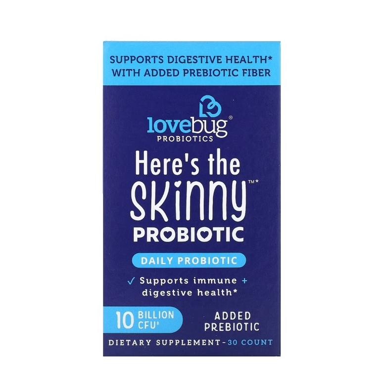 Jual Lovebug Probiotics Heres The Skinny Probiotic 10 Billion Cfu 30 ...