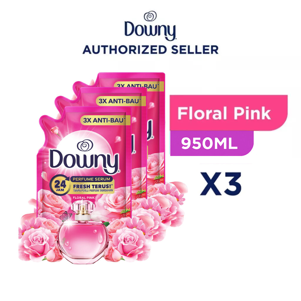 Jual Downy Pelembut dan Pewangi Pakaian Konsentrat Floral Pink 950 ml - Paket isi 3 | Shopee ...