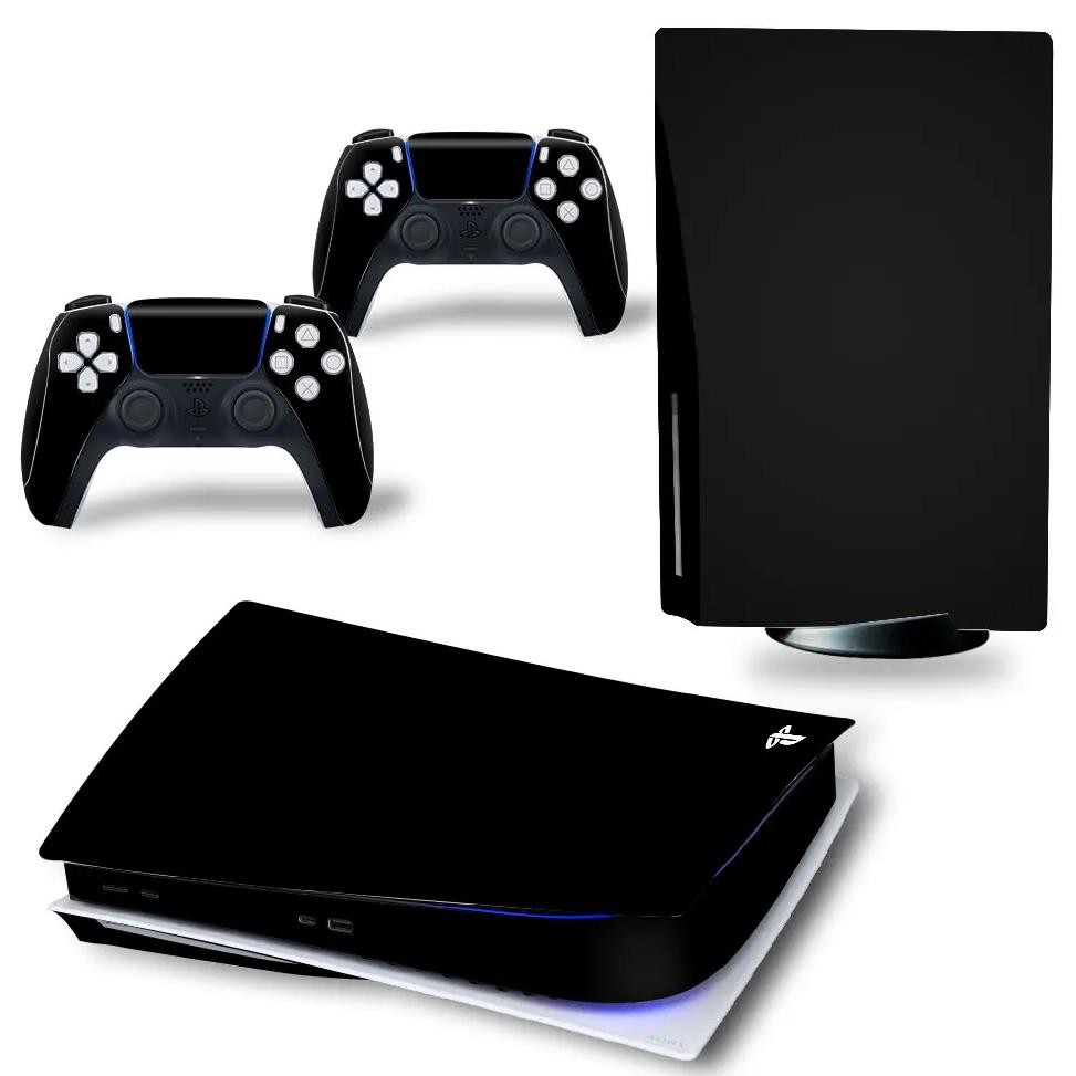 Jual black color skin Waterproof Game PS5 Skin Sticker Decal Cover for ...