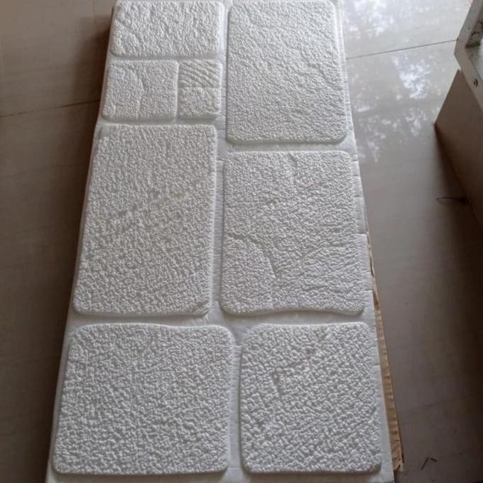 Jual new !!! wallpaper foam 3D peredam panas dan suara pada dinding ...