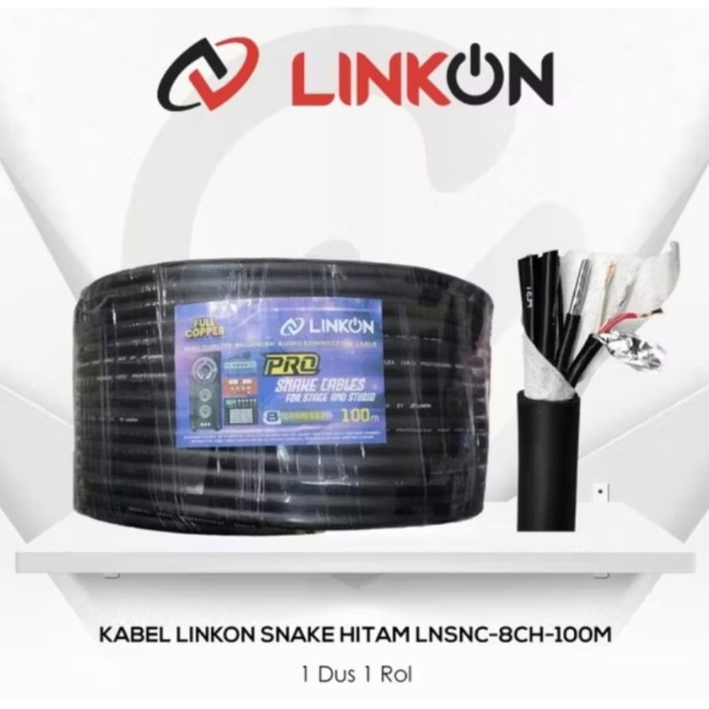 Jual Kabel snake isi 8 / kabel snake 8 channel LINKON per 1 METER ...