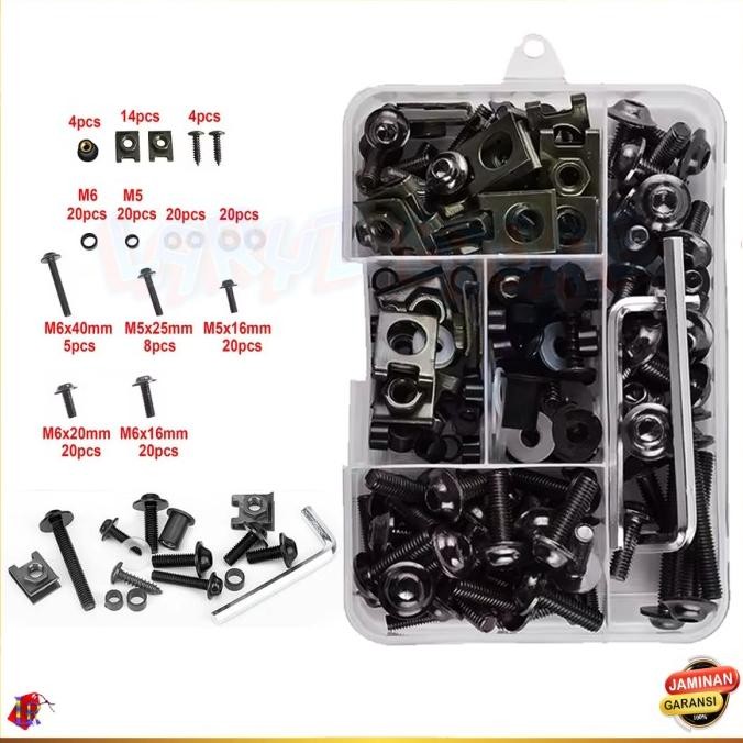 Jual Tersedia Baut Kunci L Button Head M5 M6 Washer Drat Mur Sekrup Skrup Fairing Bolts Klip ...