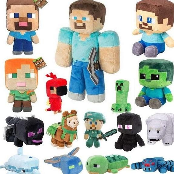 Jual Produk Baru!! Boneka Minecraft Boneka Steve 30cm Boneka Hadiah ...