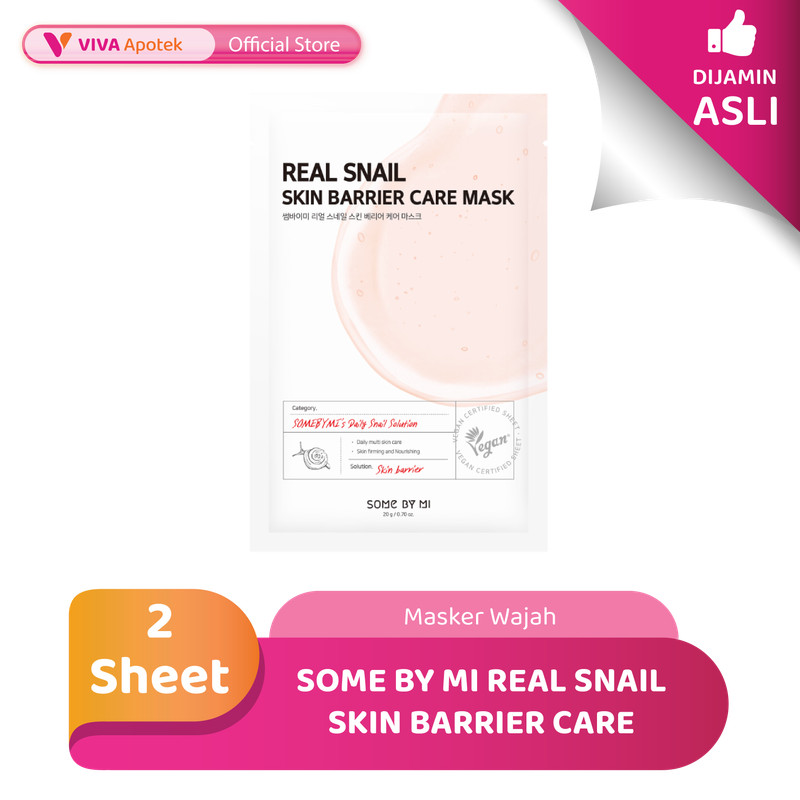 Jual Some By Mi Real Snail Skin Barrier Care Masker Wajah (Pack - 2 Sheet) | Shopee Indonesia
