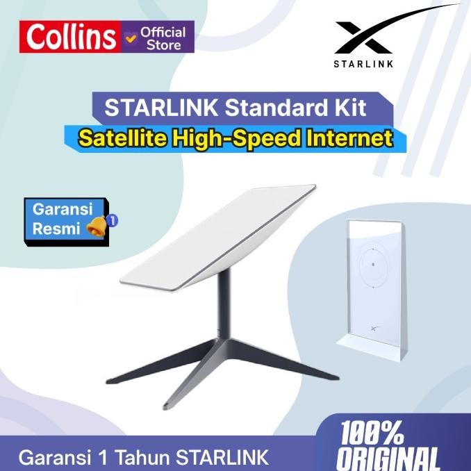 Jual Starlink Standard Internet Kit Satellite Antenna & Wifi Router Kit ...