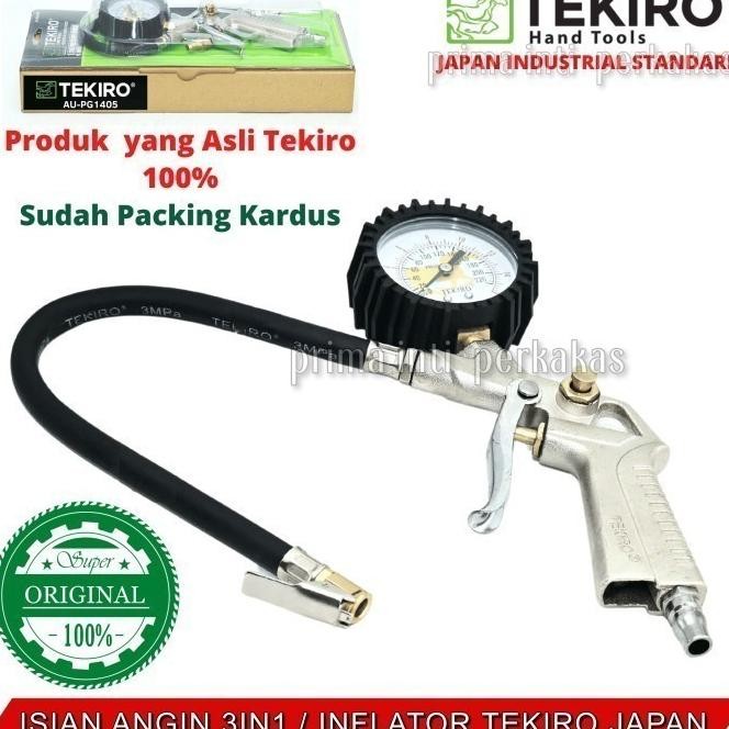 Jual Pengisi Angin Ban 3In1 Tekiro 200Psi / Tire Pressure Gauge 3In1 ...