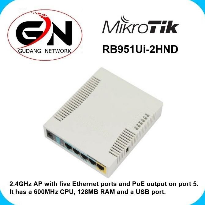 Jual Mikrotik Router Wireless Rb951Ui-2Hnd/ Rb 951Ui / Mikrotik 951Ui ...
