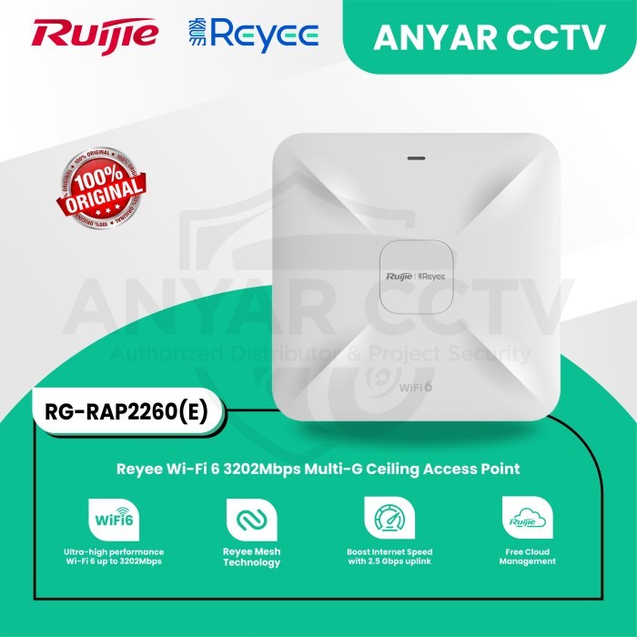 Jual RUIJIE RG-RAP2260(E) WI-FI 6 CEILING ACCESS POINT 3202MBPS MULTI-G ...