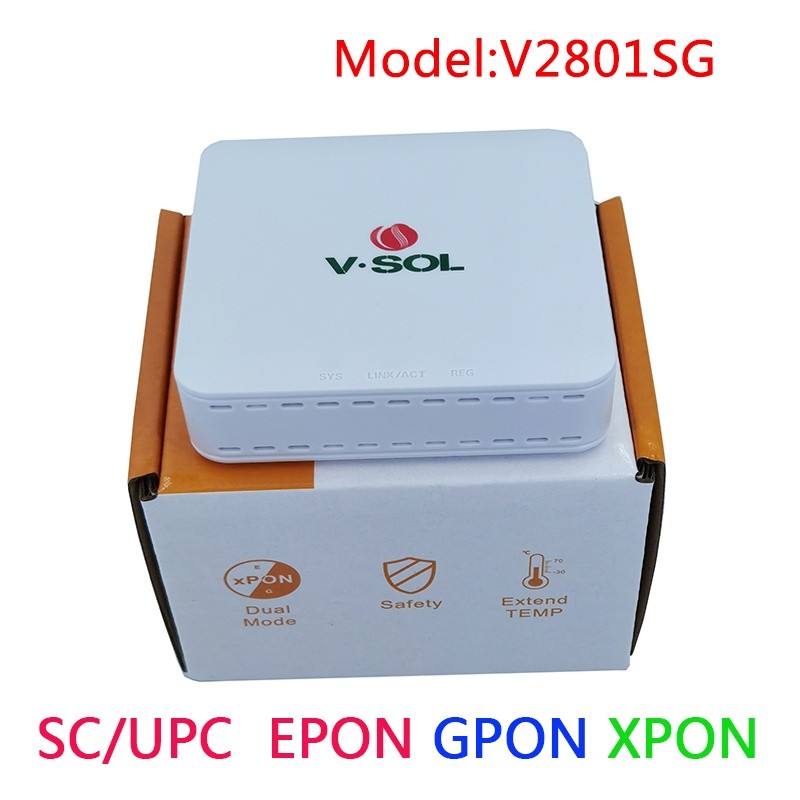 Jual VSOL ONT VS2801SG GPON Epon XPON FTTH Onu Modem 1GE Terminal PPPOE ZTE Chip VS2801SE Bridge ...