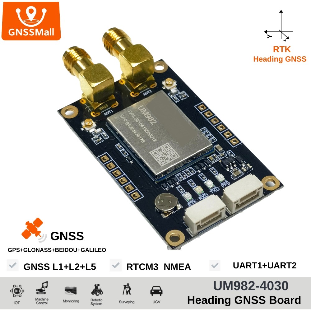 Jual UM982 board high-precision RTK Heading GPS module GNSS full system ...