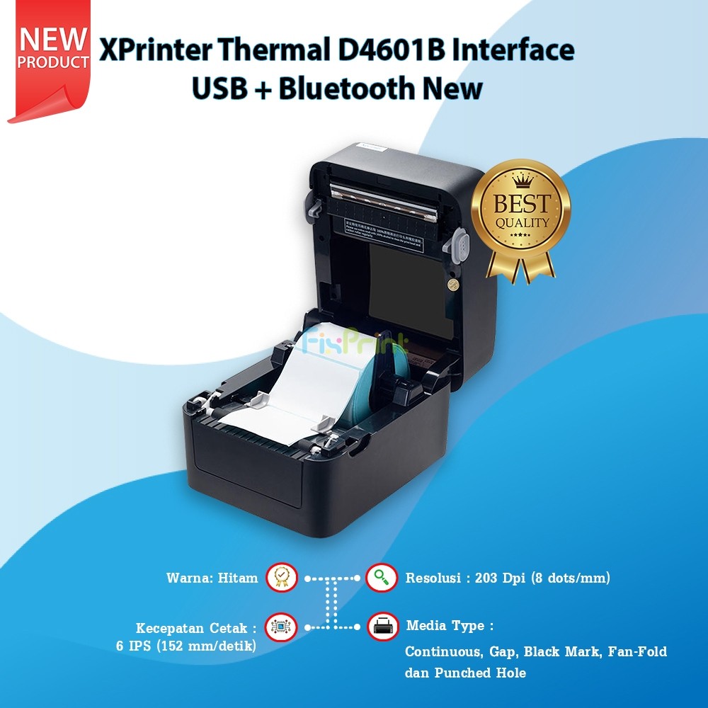 Jual XPRINTER Printer Barcode Thermal XP-420B / BI-420B XP420B Putih XP ...