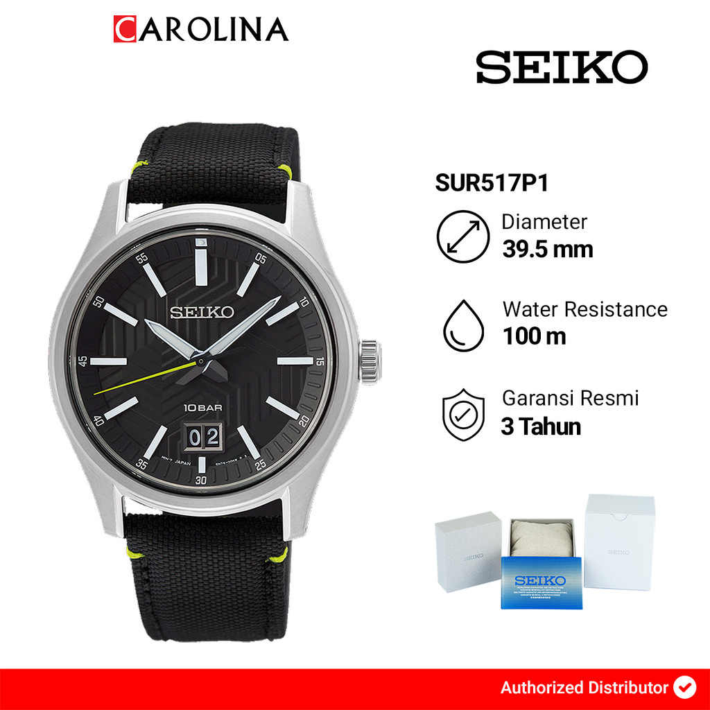 Jual Jam Tangan Pria Seiko Classic SUR517P1 Discover More Black Dial ...
