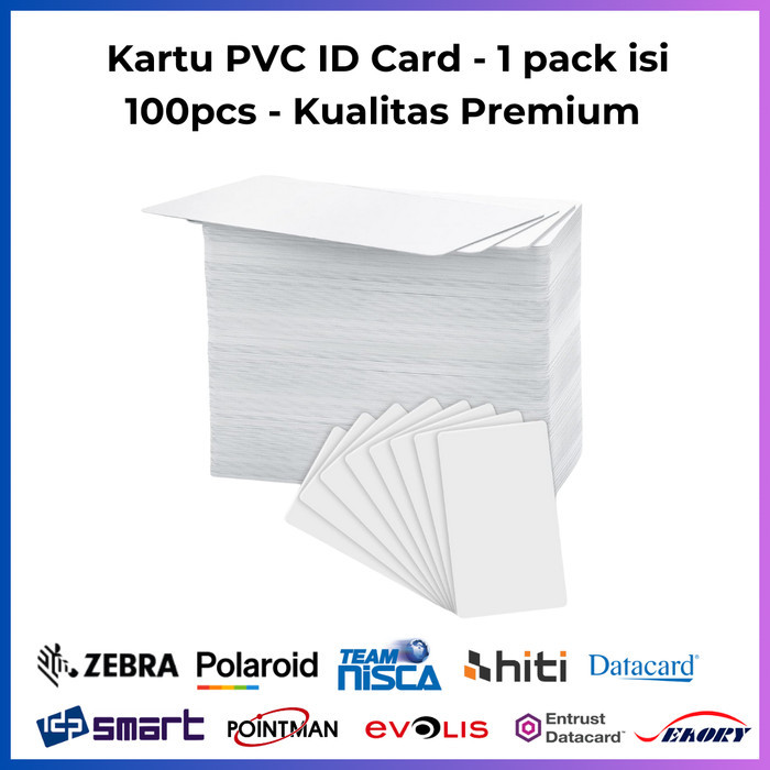 Jual TERBARU PVC BLANK ID CARD / KARTU ID CARD KOSONG / ID CARD PVC ...
