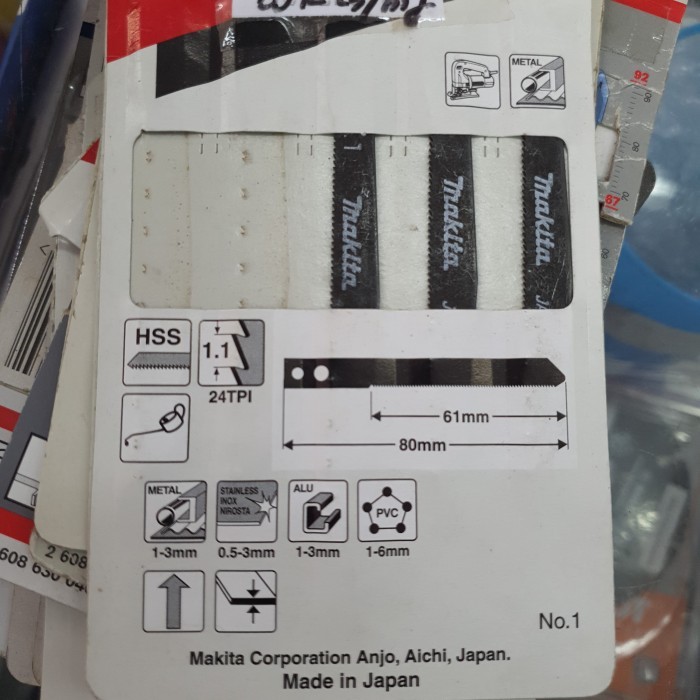 Jual best seller] mata jigsaw makita no 1 / mata jigsaw makita besi ...