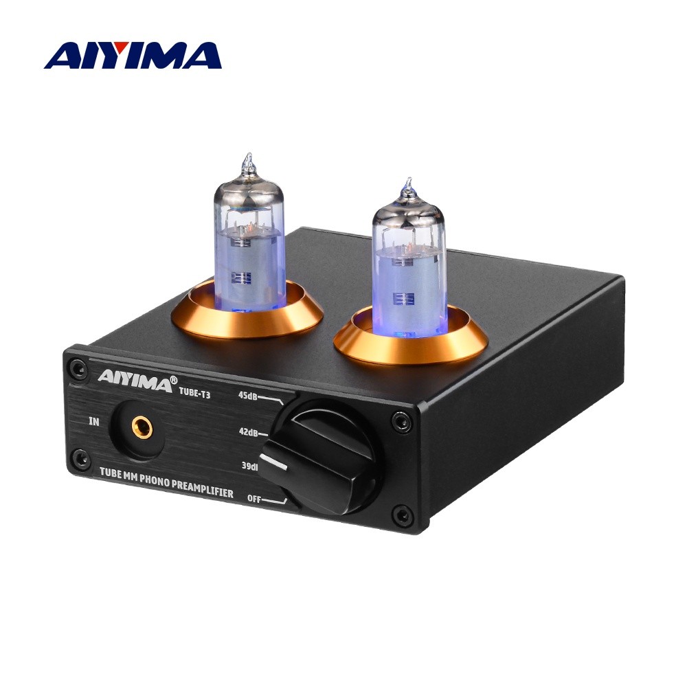 Jual AIYIMA TUBE-T3 HiFi Preamplifier Vakum 6J2 Tube MM Phono Preamplifier Pemutar Rekaman Vinyl ...