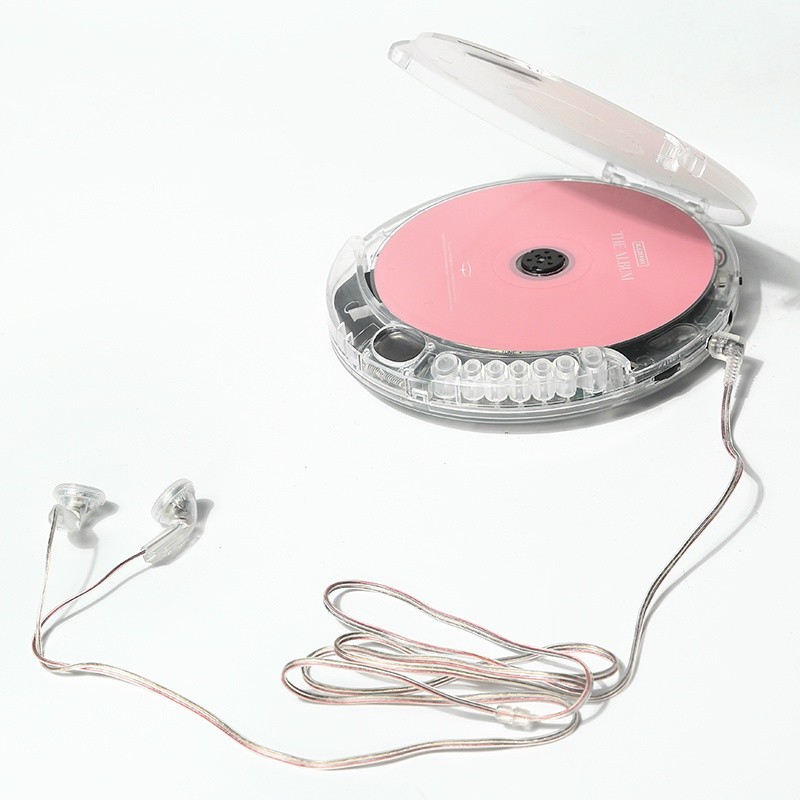 Jual Pemutar CD Portabel Retro Sepenuhnya Transparan, Pemutar Musik CD ...