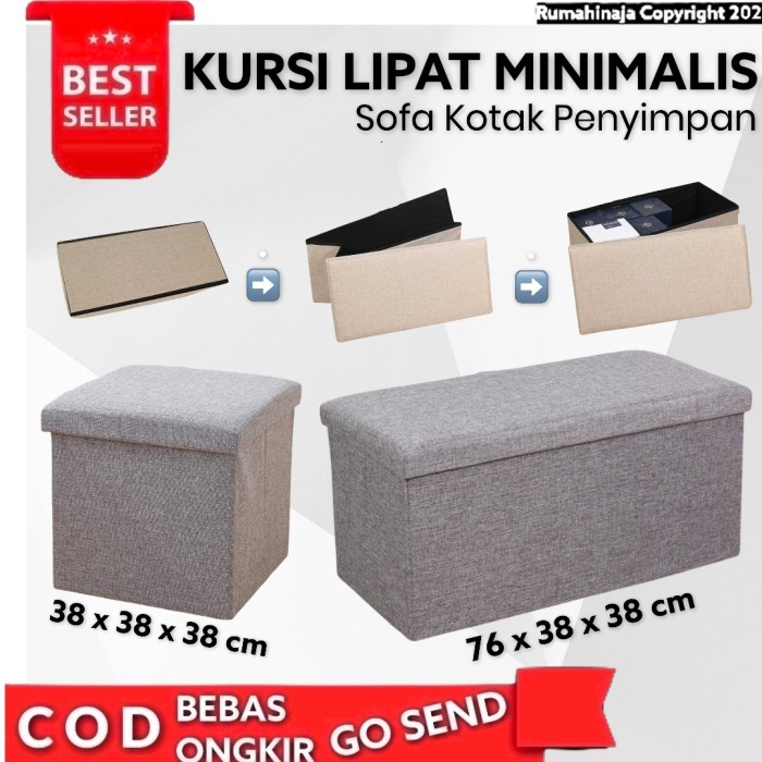 Jual Sofa Kursi Lipat Kotak Penyimpanan Barang Box Minimalis | Shopee ...