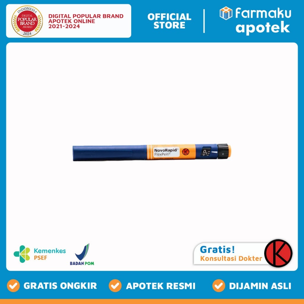 Jual Novorapid Flexpen 100 UI Injection 3 ml - BIN | Shopee Indonesia