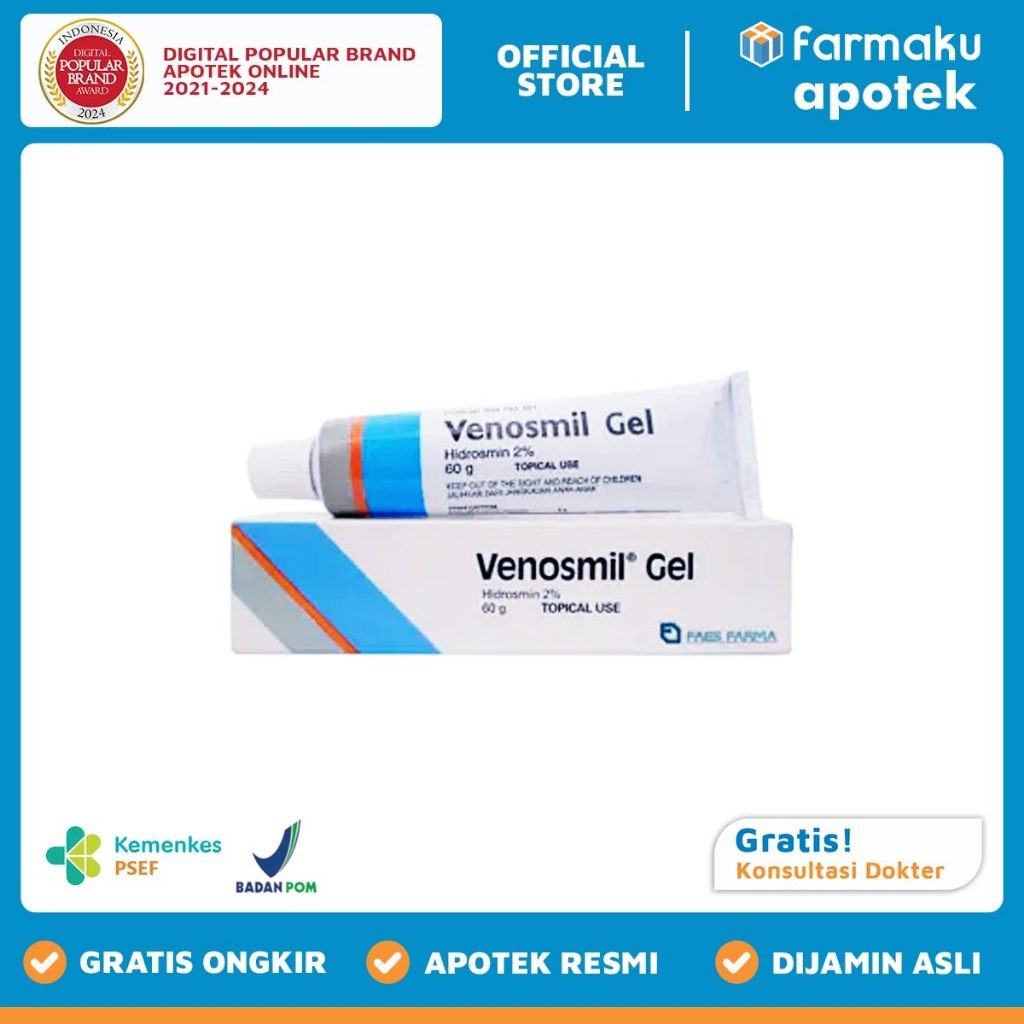 Jual Venosmil Gel 60 gr - BIN | Shopee Indonesia