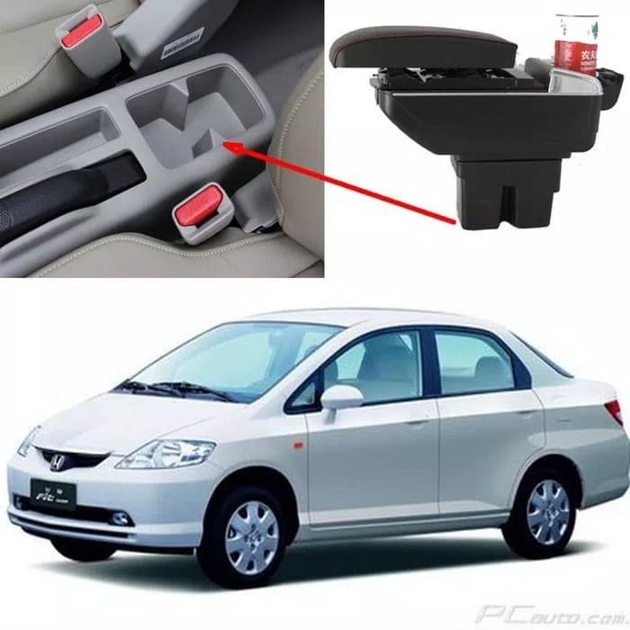 Jual ARMREST CITY - CONSOLE BOX CITY - ARMREST BOX HONDA CITY USB LED ...