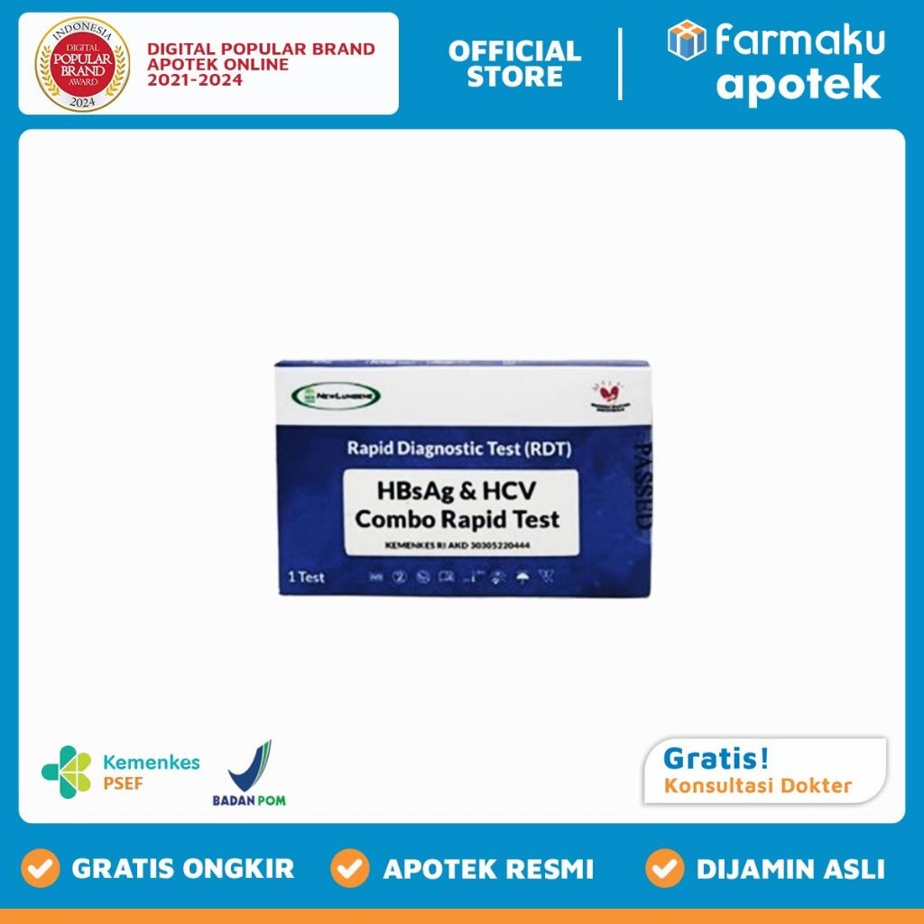 Jual New Lungene Hepatitis HBsAg & HCV Combo Rapid Test - BYM | Shopee ...