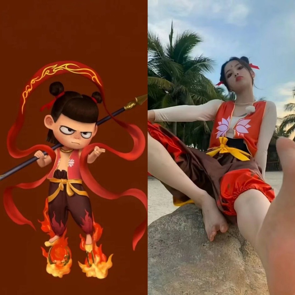 Jual Kostum Anak Setan Nezha cos Set Kostum Anime | Shopee Indonesia