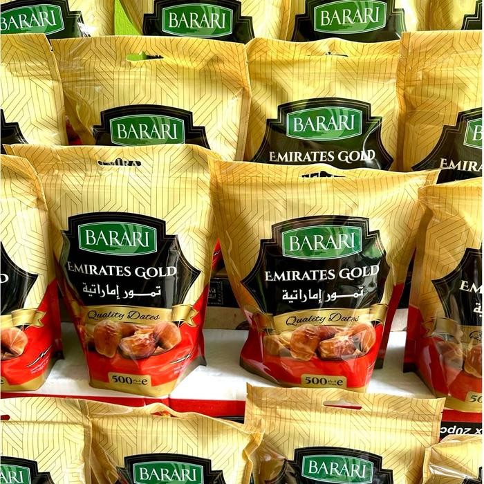Jual Kurma Barari Emirates Gold Pouch 500 Gram / Kurma Emirat Premium ...