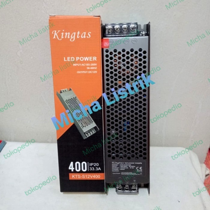Jual Power Supply Kingtas 12V 33,3A 400W/ Trafo Adaptor Kingtas 12V ...