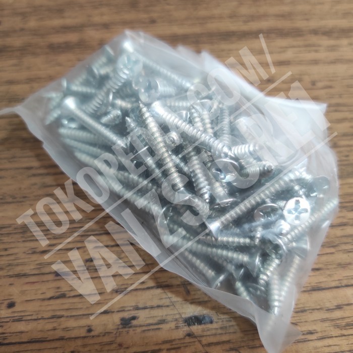 Jual ] Skrup Tapping 6 x 1" untuk fisher isi 100 pcs | Shopee Indonesia