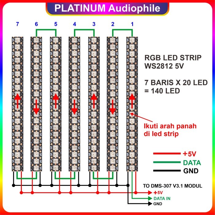 Jual Spectrum Analyzer Modul DMS-307 V3 7 Band Music Analyzer | Shopee ...