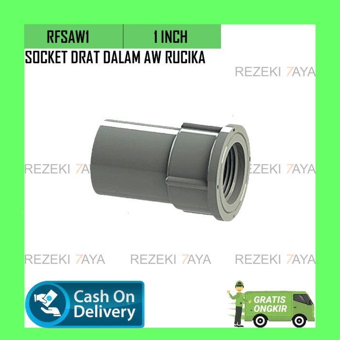Jual FAUCET SOCKET AW 1 INCH FITTING PIPA AIR PVC RUCIKA SAMBUNGAN ...