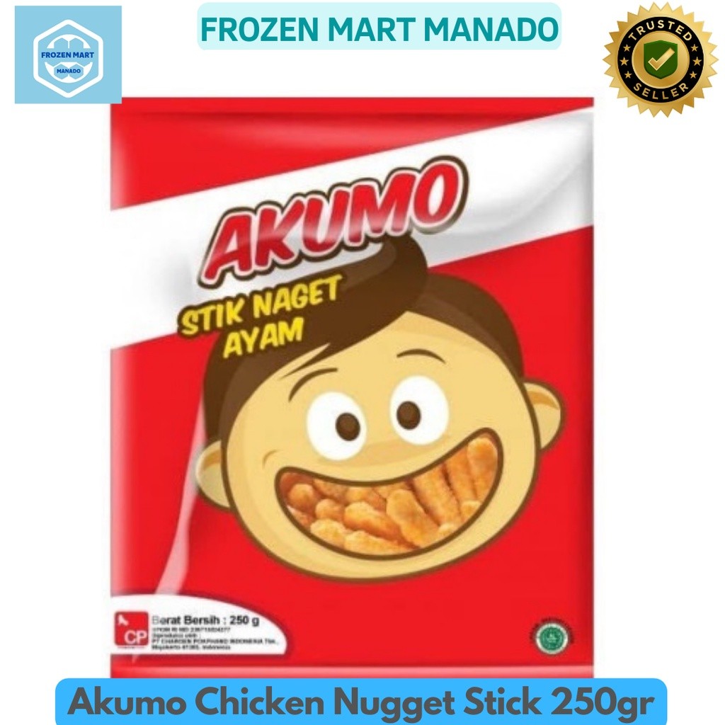 Jual Akumo Chicken Nugget Stick 250gr - Frozen Mart Manado (Frozen Food ...
