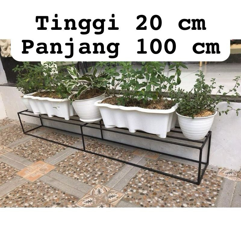 Jual Cuci Gudang Standing Pot / Rak Bunga Besi Susun 2 / Rak Bunga ...
